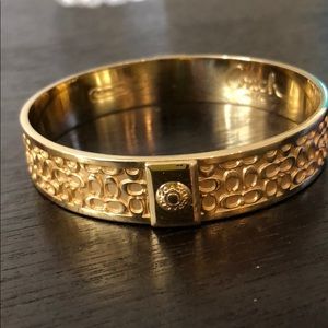Coach | Jewelry | Coach Gold Bangle | Poshmark